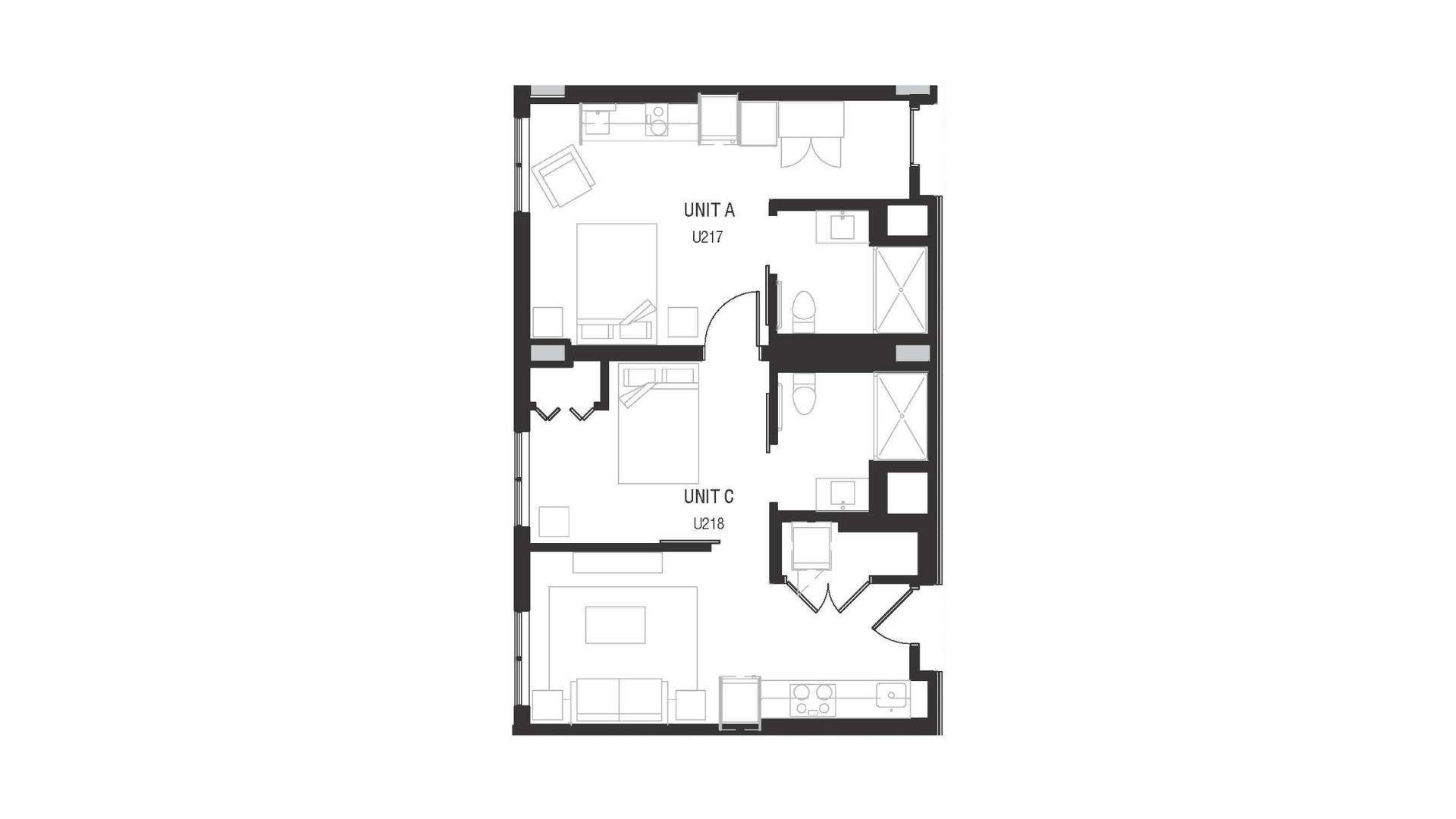 2 Bed, 2 Bath Passage Suite - St. Michael's Fenwyck Heights